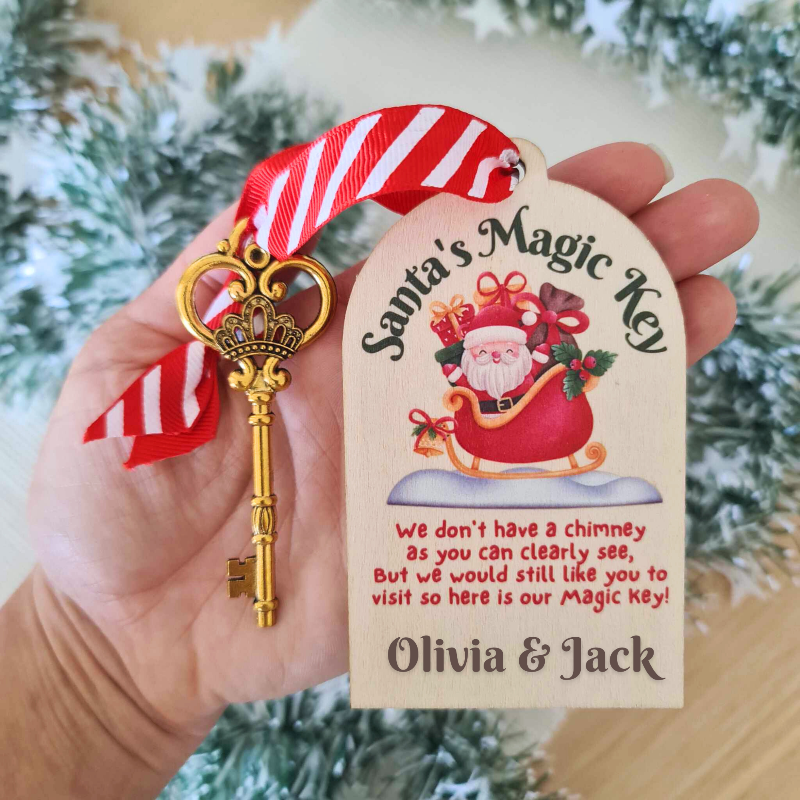 Personalised Magical Santa Key Ornament
