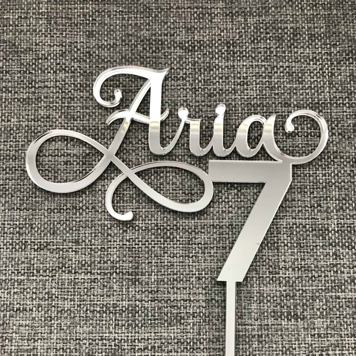 Custom Name/Age Birthday Cake Topper Style Aria