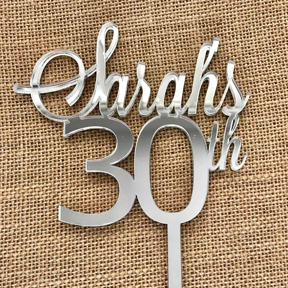 Custom Name/Age Birthday Cake Topper Style Sarah